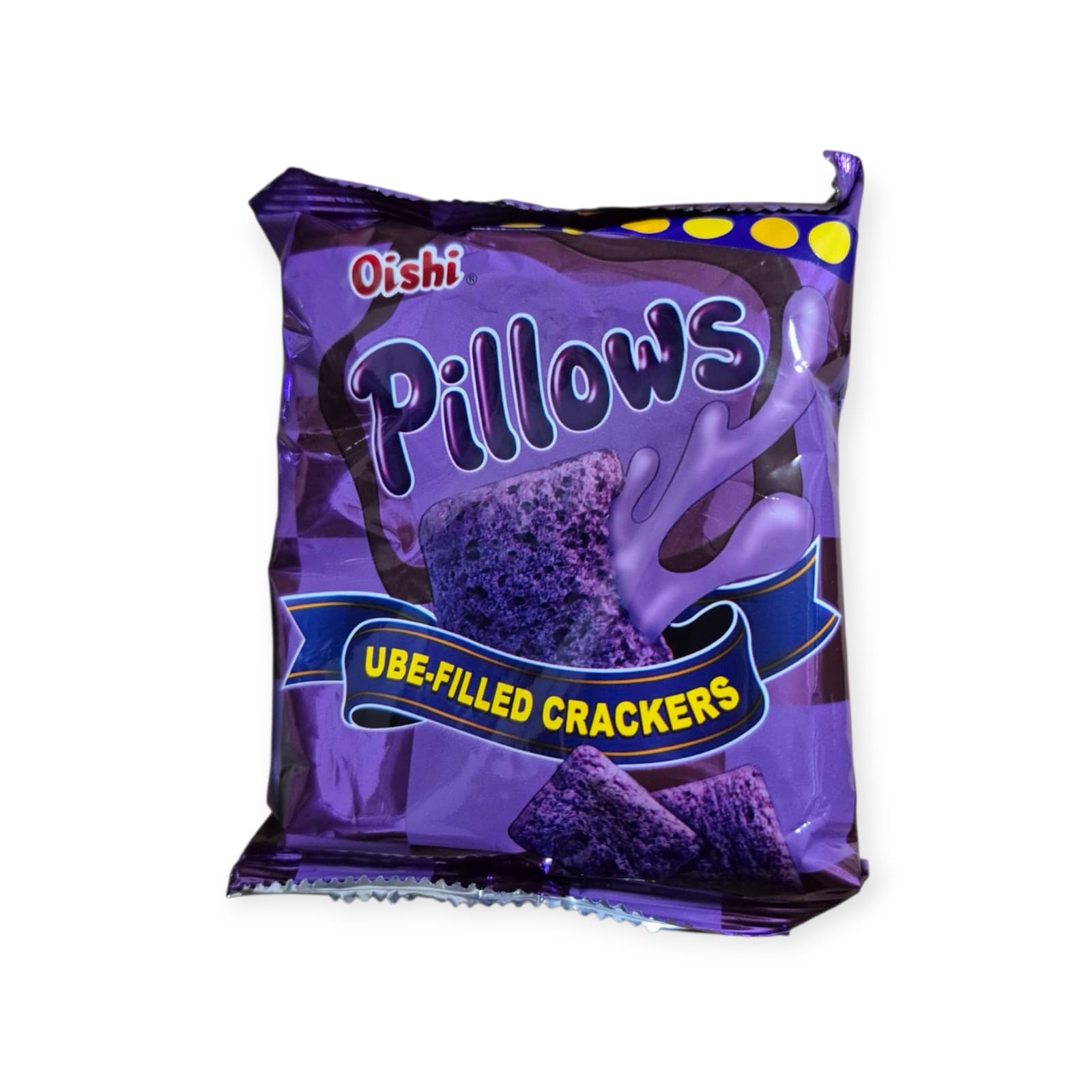 Oishi - Ube Pillows Crackers 38g - AsianMix